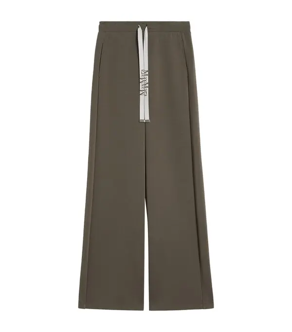 Max Mara Cotton-blend Straight Sweatpants - Green