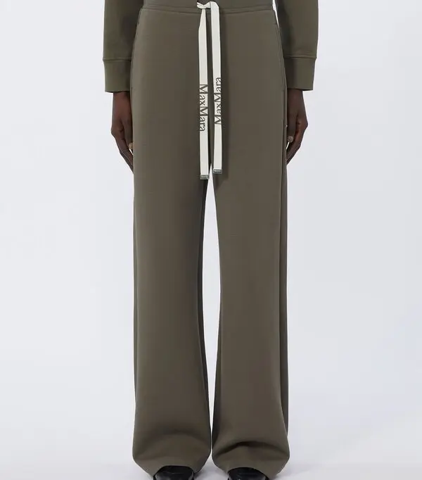 Max Mara Cotton-blend Straight Sweatpants
