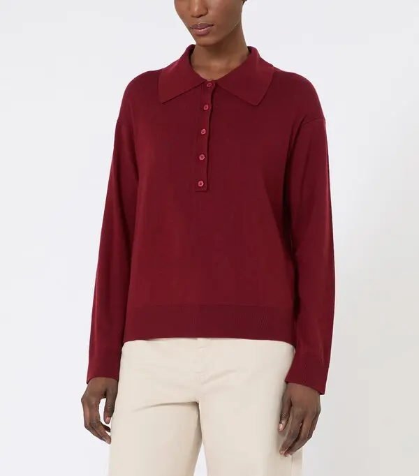 Max Mara Wool Polo-collar Sweater