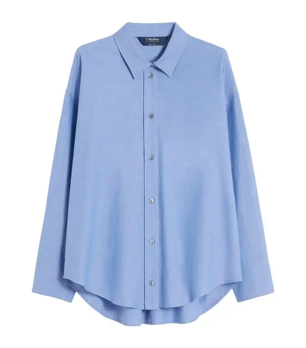 Max Mara Cotton Oxford Shirt - Blue
