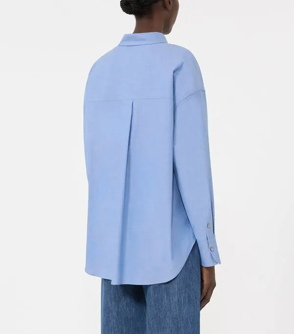 Max Mara Cotton Oxford Shirt - Blue