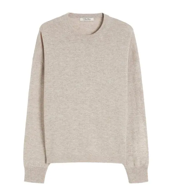 Max Mara Virgin Wool-cashmere Sweater - Beige