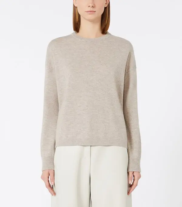 Max Mara Virgin Wool-cashmere Sweater - Beige