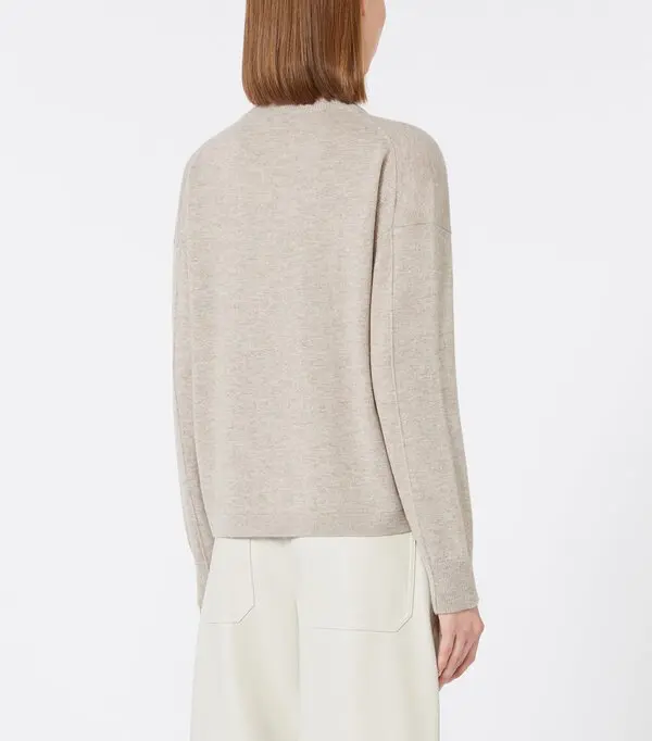 Max Mara Virgin Wool-cashmere Sweater - Beige