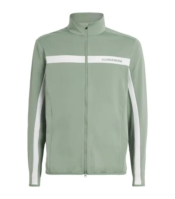 J. Lindeberg Jarvis Zip-up Mid Layer - Green