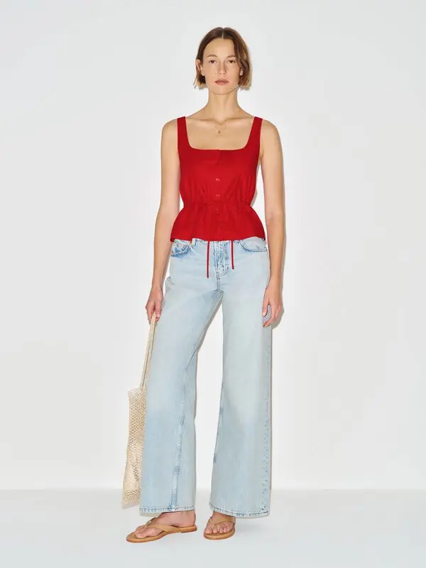 REFORMATION Elowen Top - Red