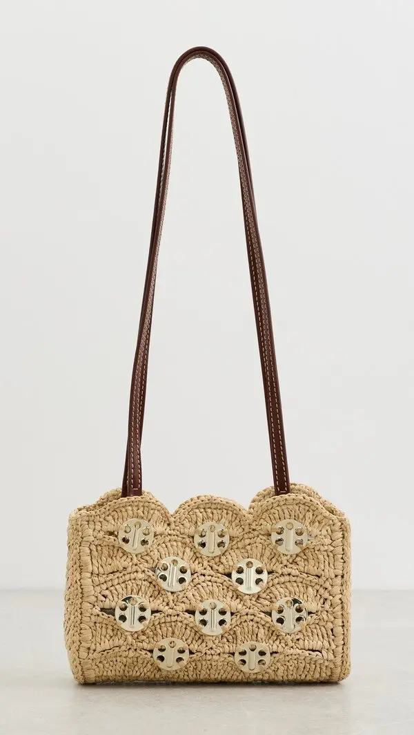 Rabanne Raffia Shoulder Bag