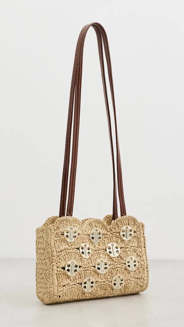 Rabanne Raffia Shoulder Bag