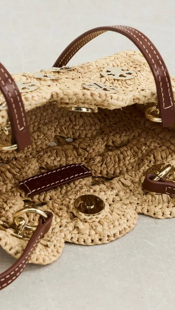 Rabanne Raffia Shoulder Bag