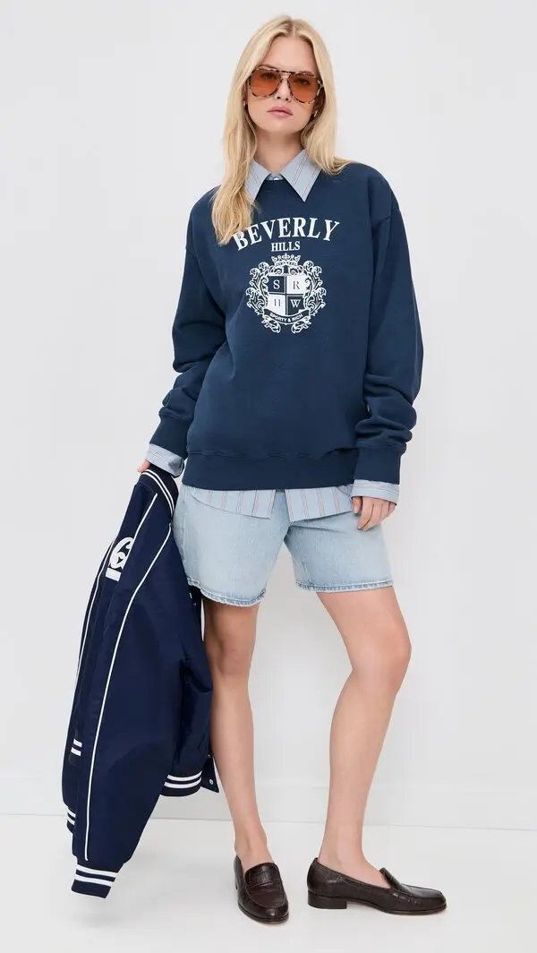 SPORTY & RICH Beverly Hills Crest Sweatshirt