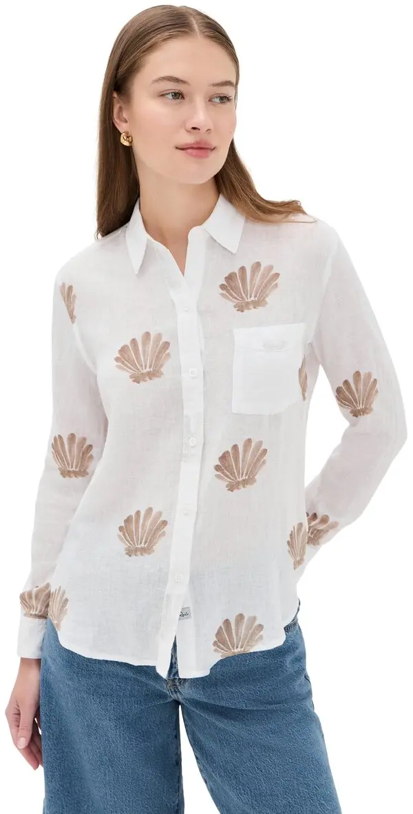 Rails Charli Shirt - Taupe Seashells