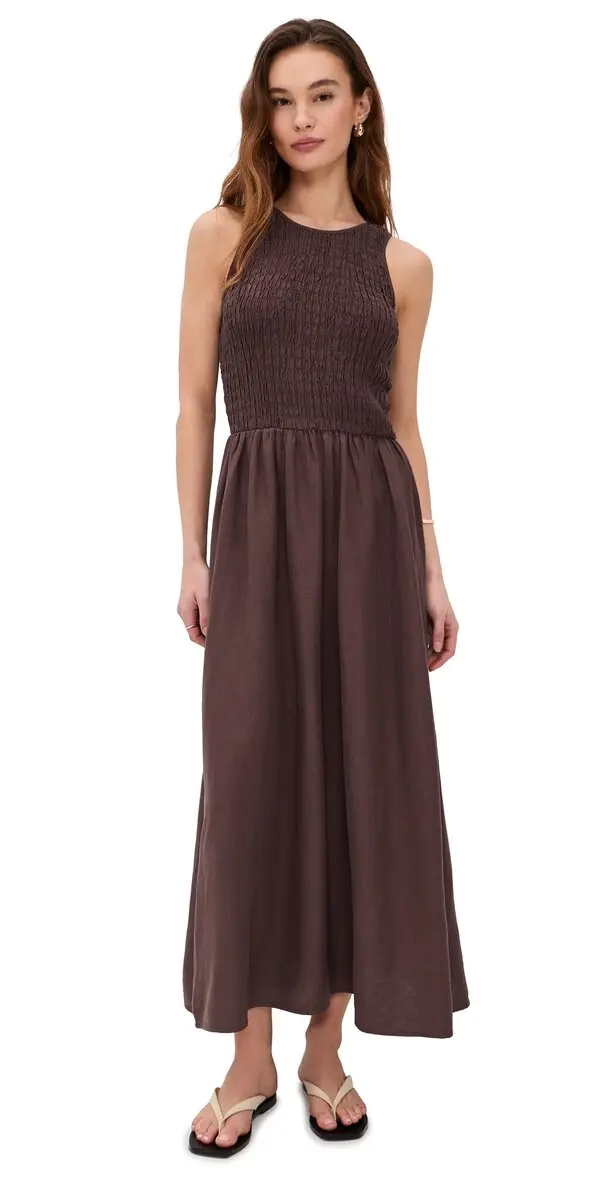 Z Supply Juniper Maxi Dress - Chocolate Cherry