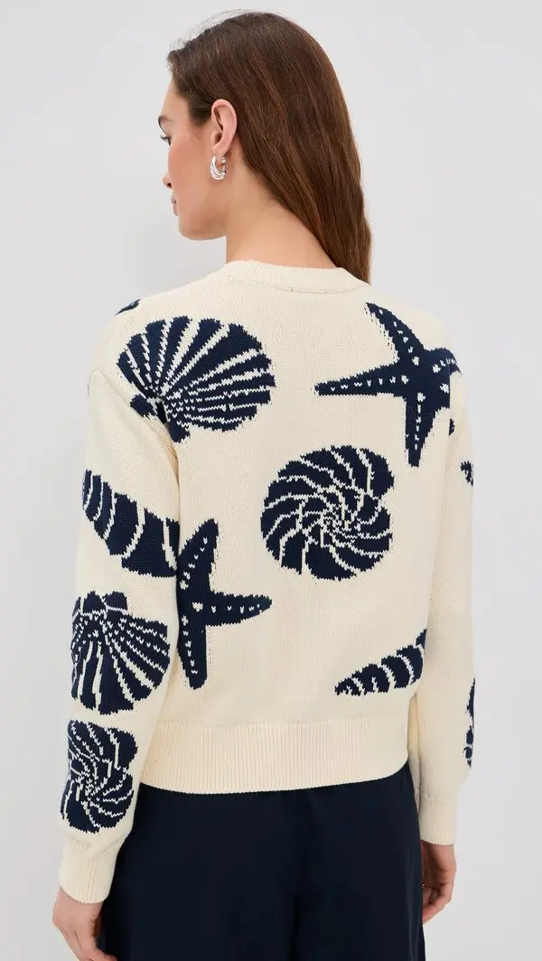 Rails Zoey Nautical Patterned Sweater - Seashells