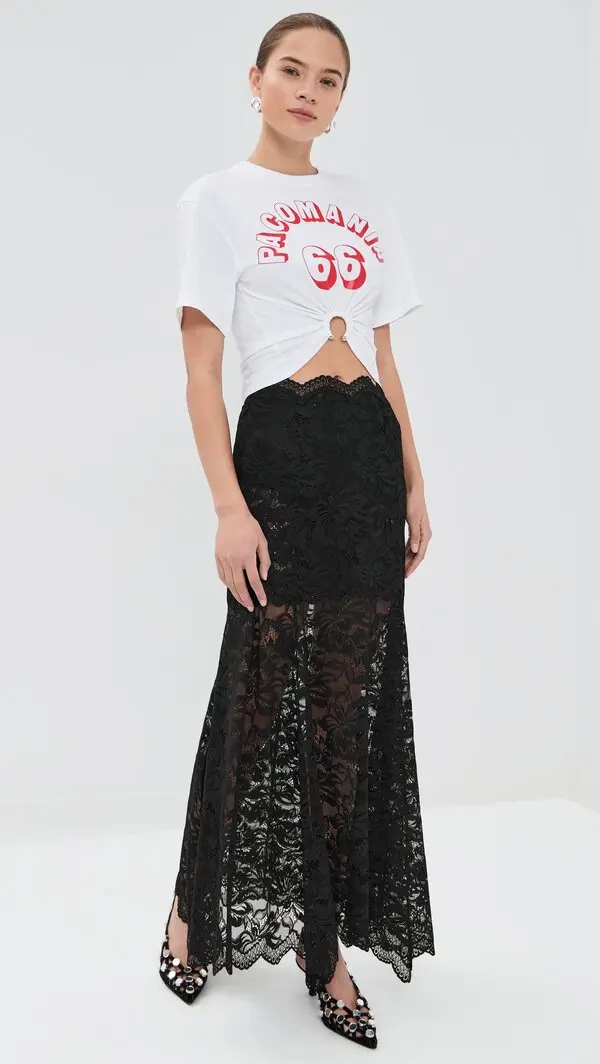 Rabanne Stretch Lace Skirt