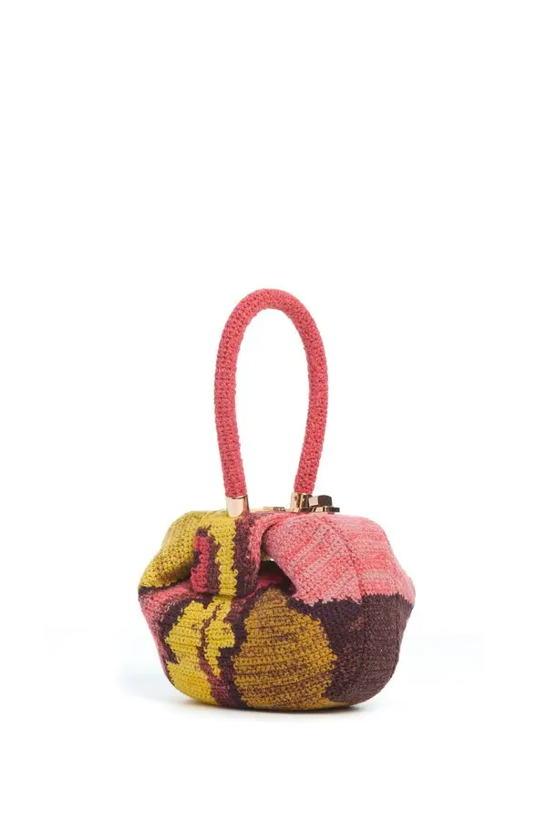 Gabriela Hearst Demi Bag In Fire Multi Crochet Cashmere - Multicolor