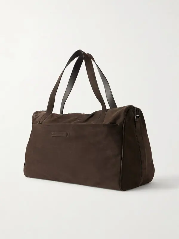 Zegna Secondskin Suede Weekend Bag