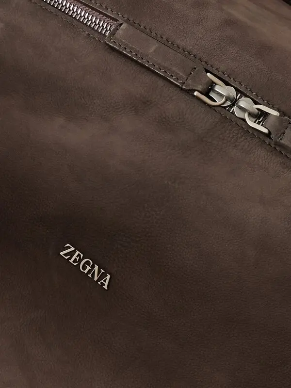 Zegna Secondskin Suede Weekend Bag