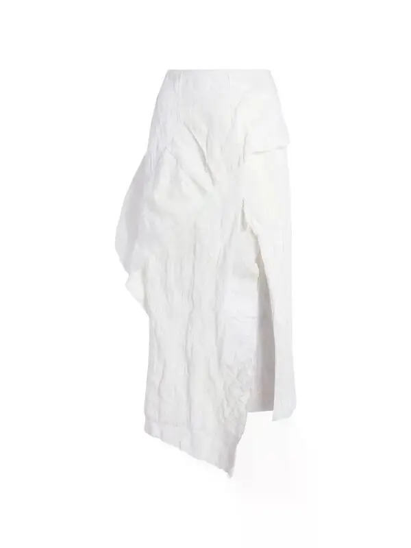 Proenza Schouler Hansly Ruffled Midi Skirt - White