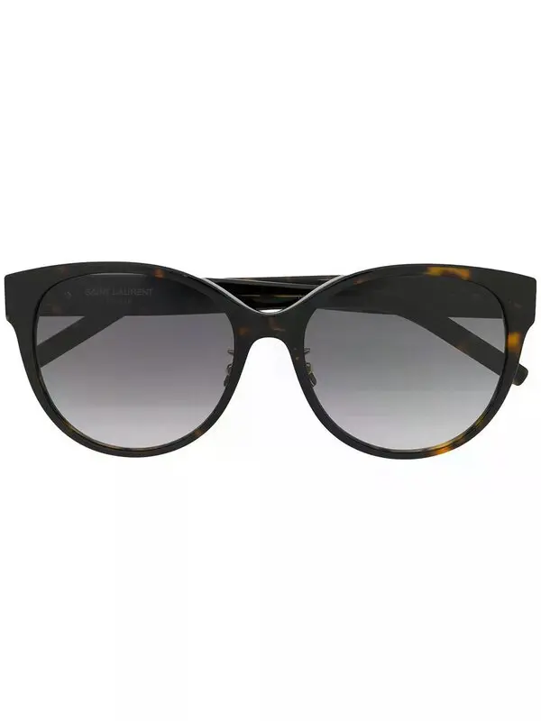 Saint Laurent Round Frame Sunglasses - Black