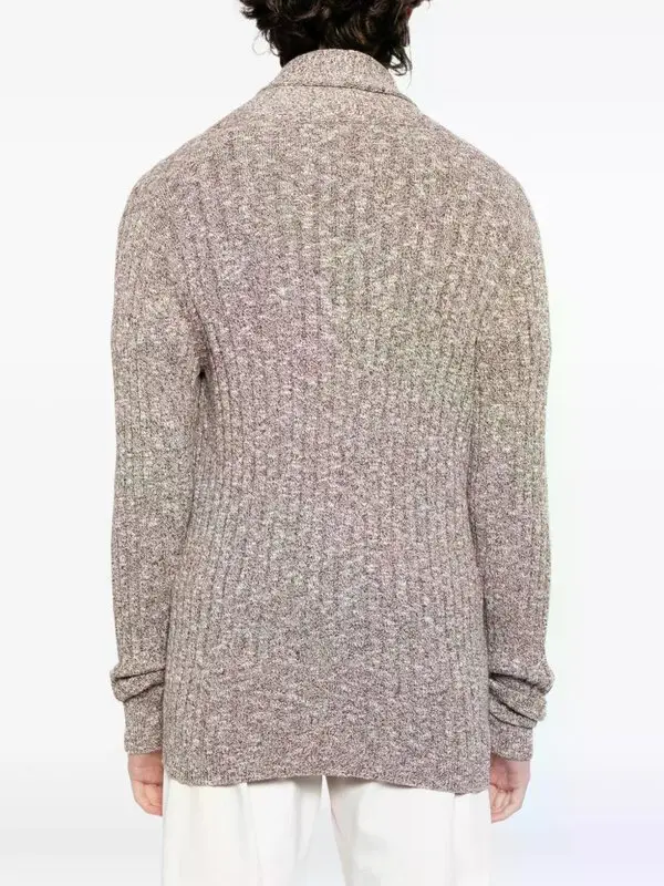 N.peal Marl Shawl Cardigan