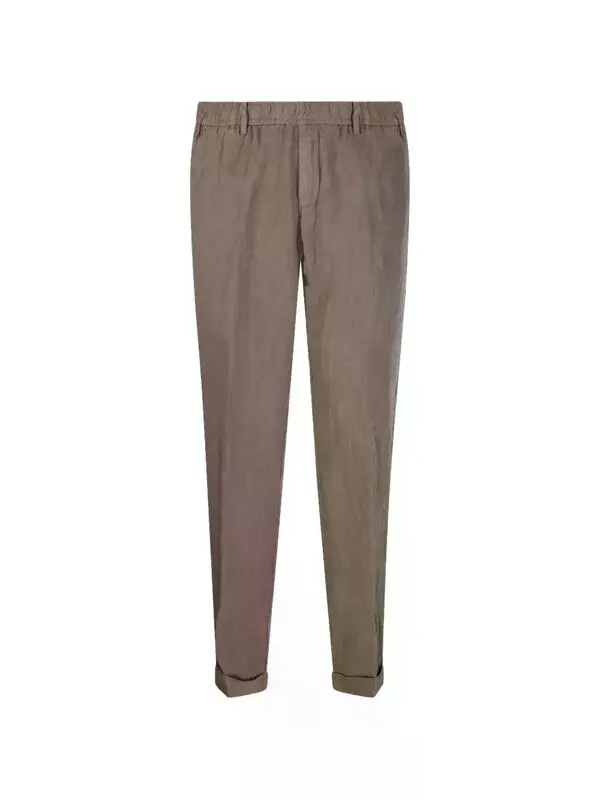 MYTHS Elasticated-waistband Trousers - Brown