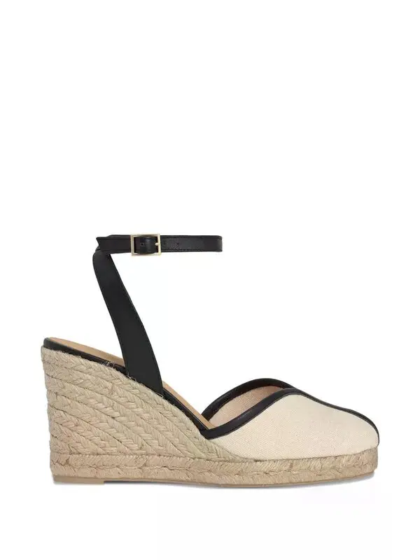 CastaÑer Cecilia Ankle-strap Wedge Espadrilles - Neutrals