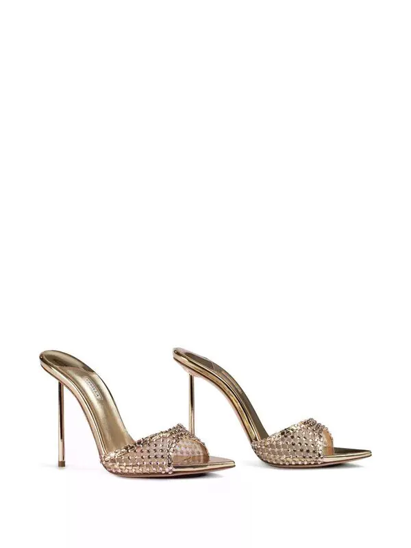 LE SILLA Gilda Embellished Net Sandals