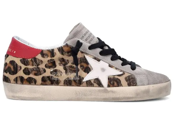 GOLDEN GOOSE Superstar - Leopard/white/red