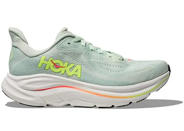 Hoka One One Clifton 10 - Sea Glass/neon Flame