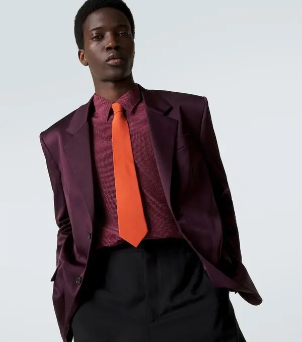 Saint Laurent Neck Tie - Orange