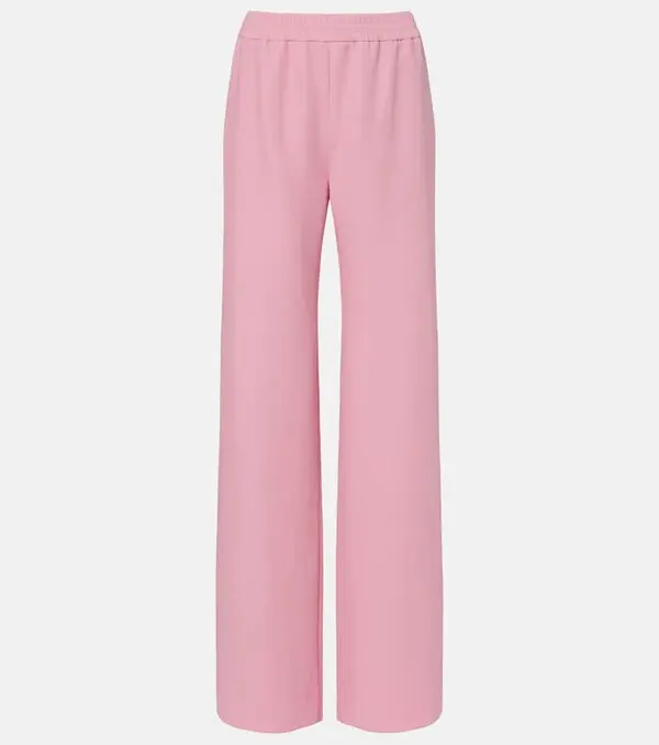 Valentino Garavani Silk Wide-leg Pants - Pink