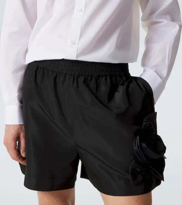 Simone Rocha Floral-appliqué Shorts