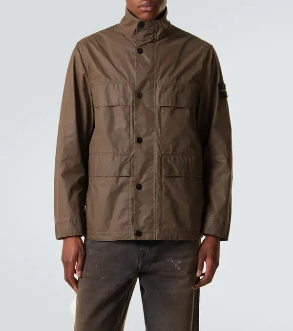 Stone Island Hooded Canvas Field Jacket