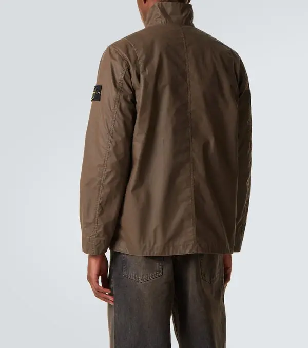 Stone Island Hooded Canvas Field Jacket