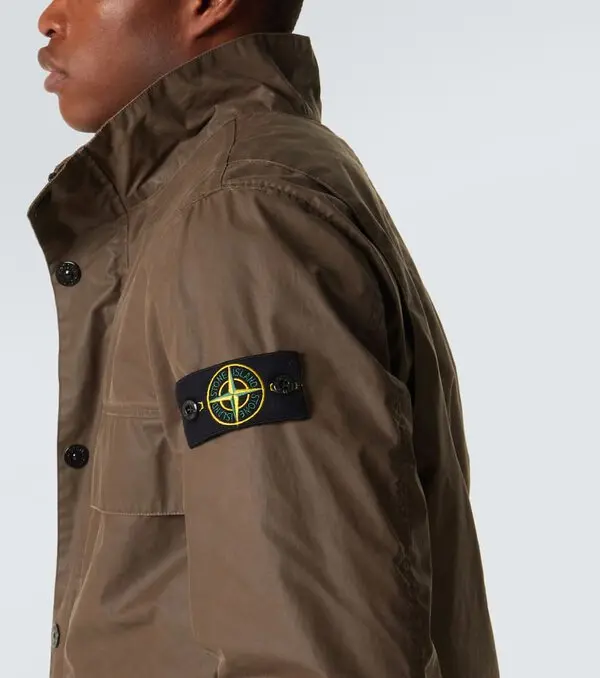 Stone Island Hooded Canvas Field Jacket