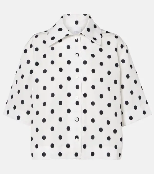 Patou Polka-dot Blouse - White