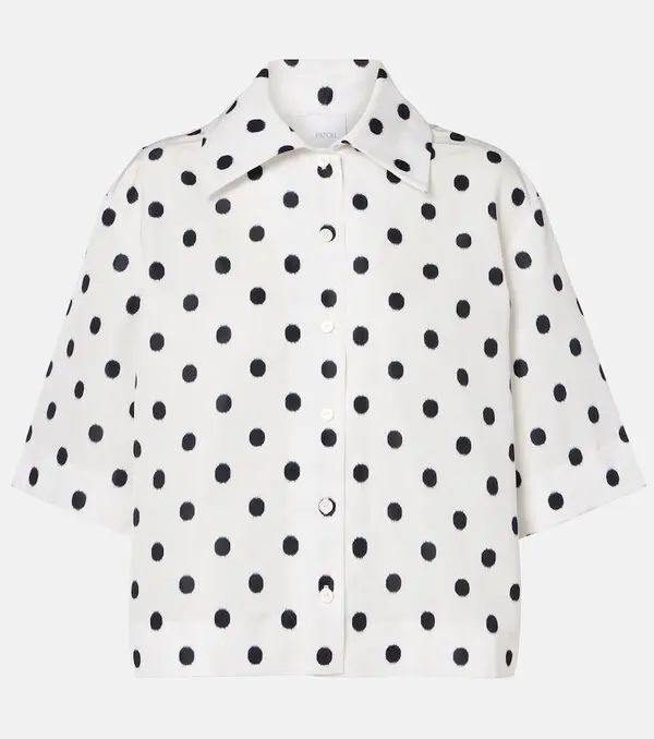 PATOU Polka-dot Blouse - White