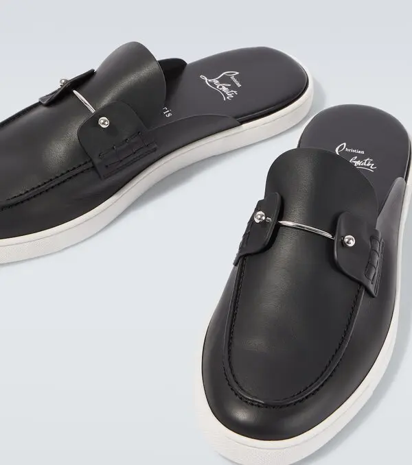 CHRISTIAN LOUBOUTIN Chanme Leather Mules