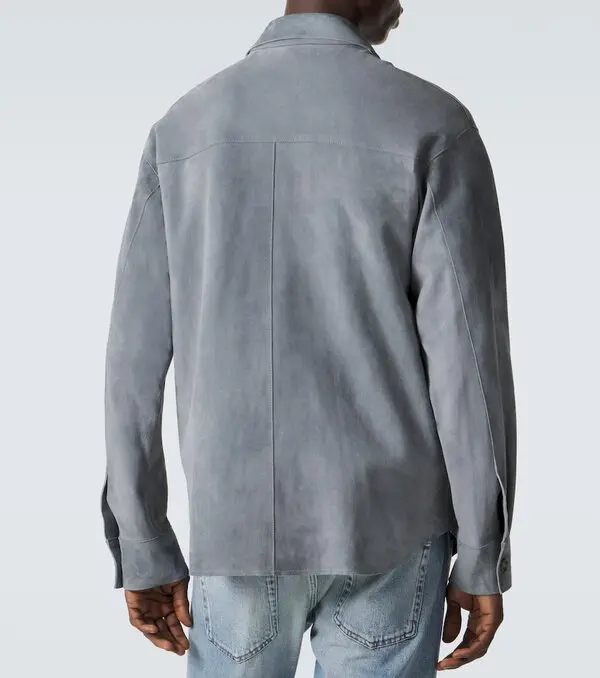 LARDINI Suede Overshirt