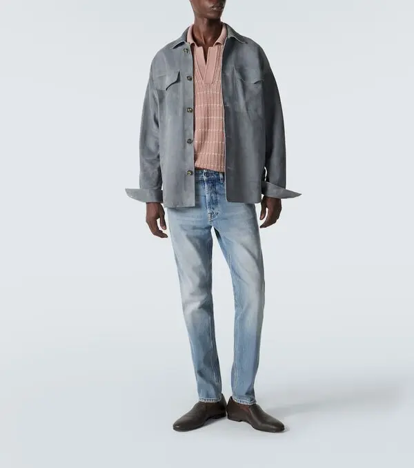 LARDINI Suede Overshirt