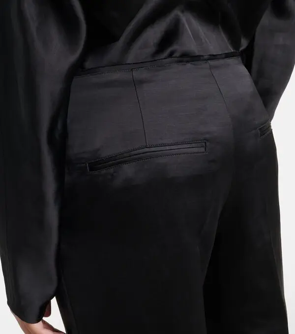 TOTEME Straight Leg Pants - Black