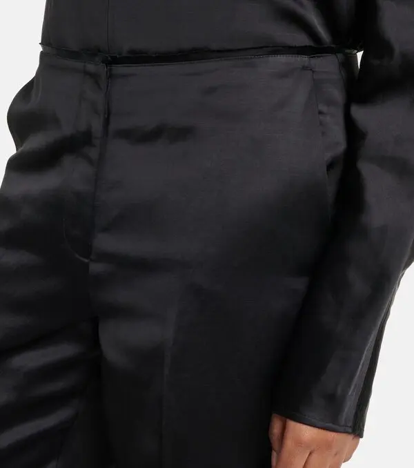 TOTEME Straight Leg Pants - Black