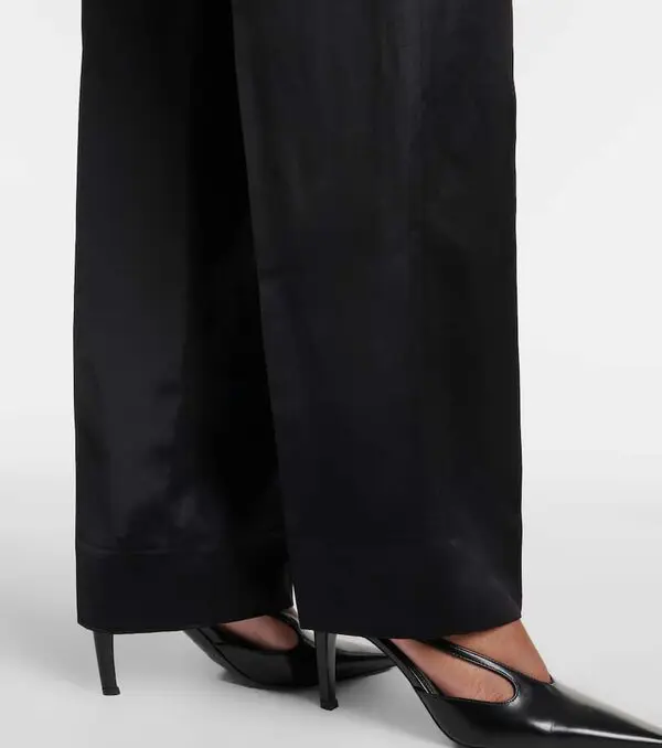 TOTEME Straight Leg Pants - Black