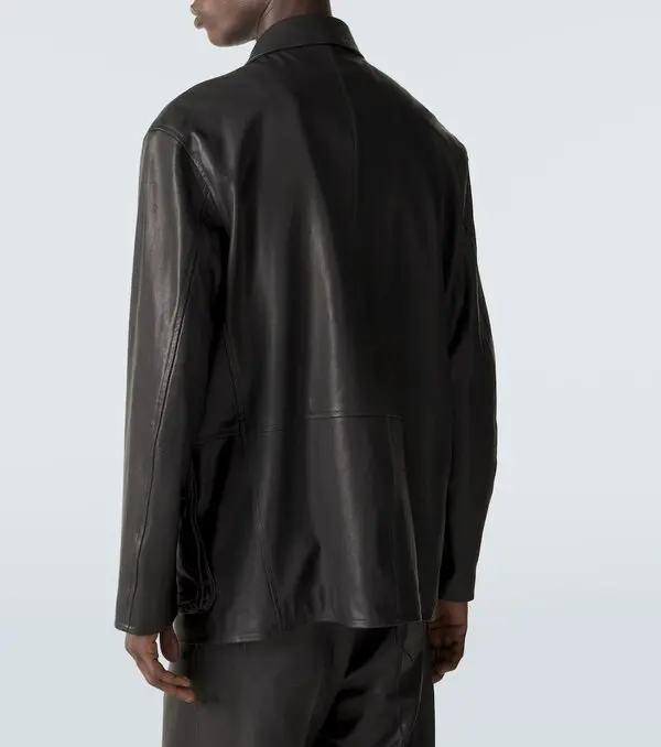 Auralee Leather Blouson Jacket