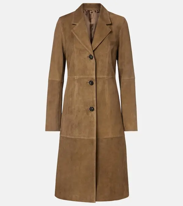 TOTEME Suede Leather Coat