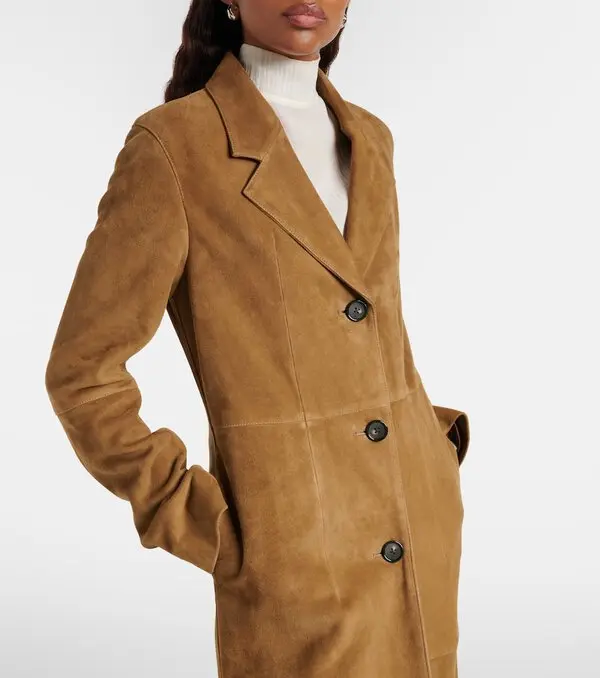 TOTEME Suede Leather Coat