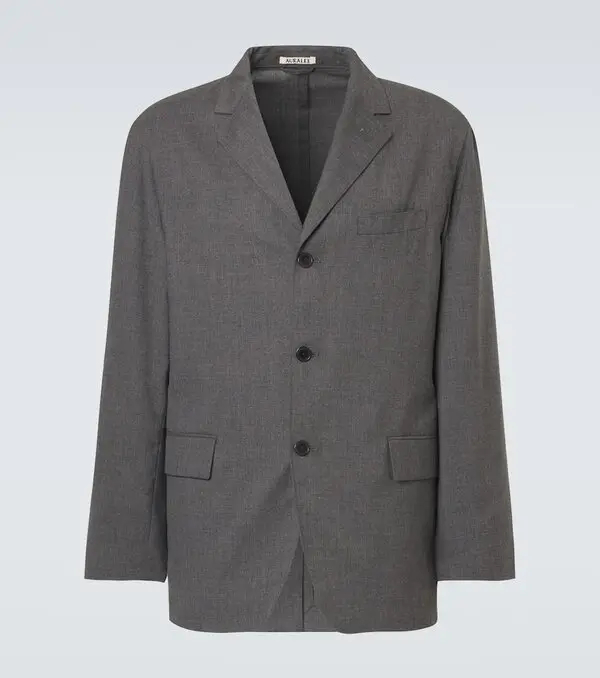 Auralee Cashmere Poplin Blazer