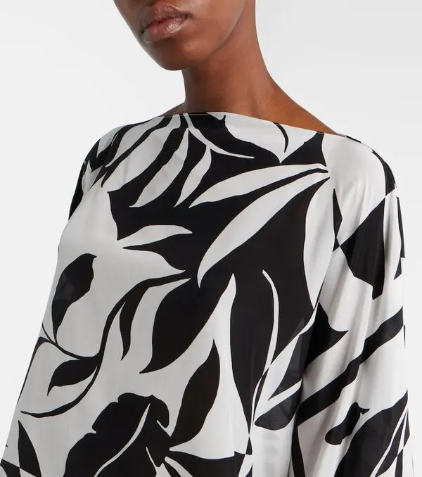 Max Mara Ambuto Printed Silk Blouse - Multicoloured
