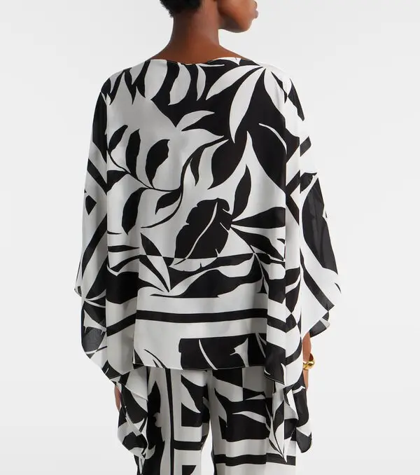 Max Mara Ambuto Printed Silk Blouse - Multicoloured