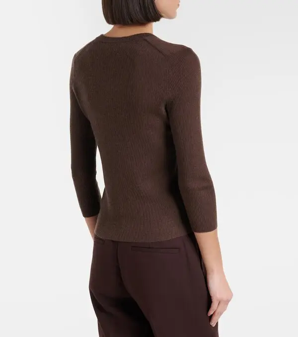 Vince Ribbed-knit Cashmere And Silk Sweater